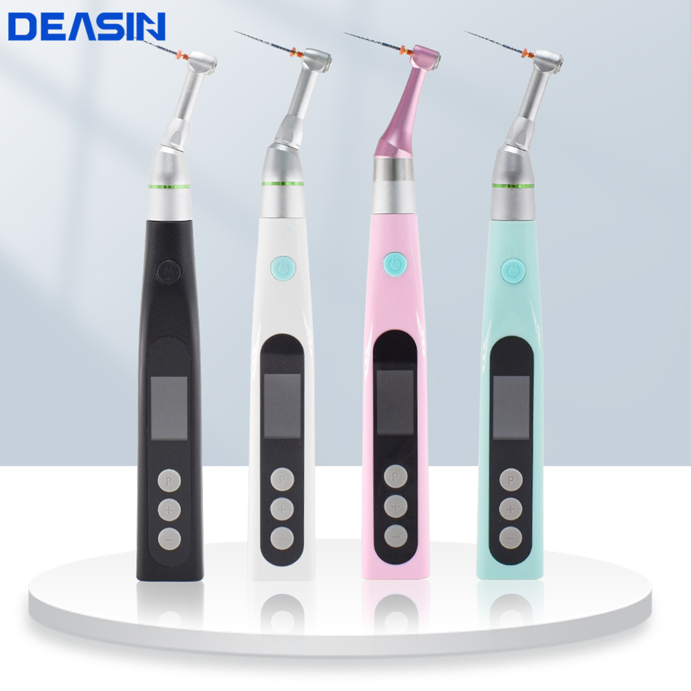 Colorful Dental Wireless Endo Motor 16:1 Reduction Contra Angle Endodontic Treatment Root Canal ...