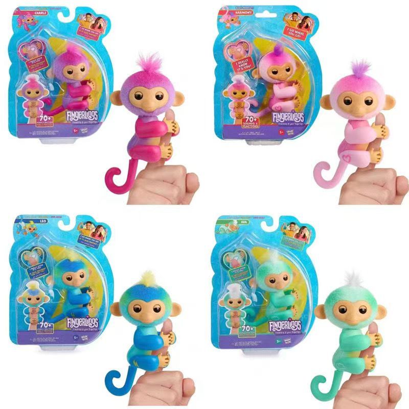 Fingerlings 2023 NEW Interactive Baby Monkey Reacts to Touch – 70 ...