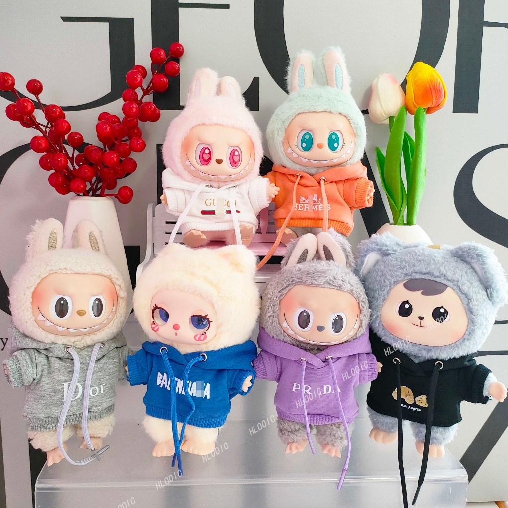 Doll clothes for DIMOO WORLD Chip and Dale Pluto and 17cm Labubu V1 V2 ...