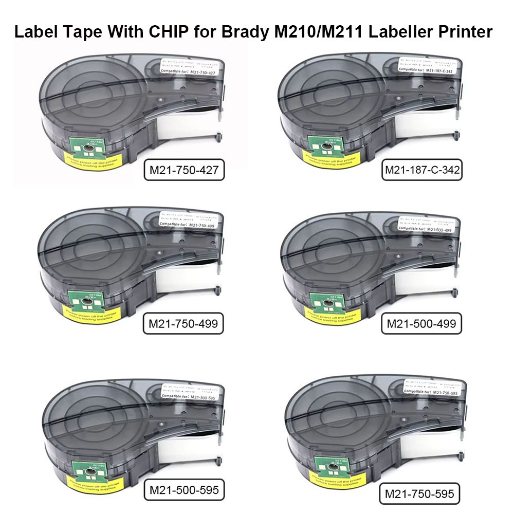 New Version CHIP Label tape Cartridge M21-750-595-WT M21-750-427 labels ...