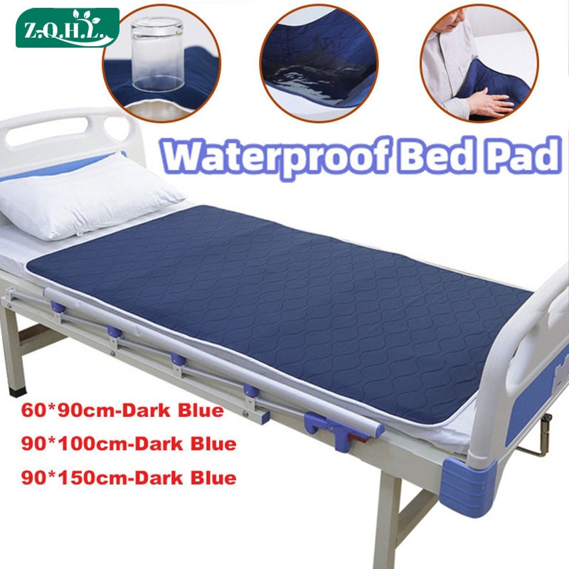 Zhenqinghuli Waterproof Bed Pad Washable Incontinence Bed Mat Lapik ...