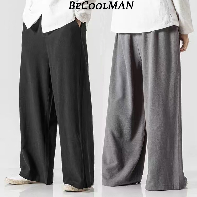 From Perak～BeCoolMAN seluar slack lelaki celana panjang Men's Loose ...
