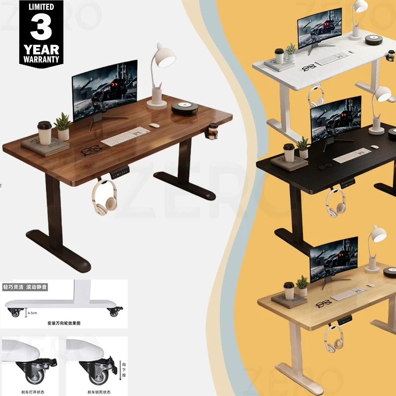 Table 80Cm Height Small Adjustable House Standing Desk 3 Memory Height ...