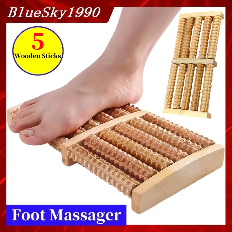 【READY STOCK】Wooden Foot massage Roller - Leg Massager - Feet Massager ...