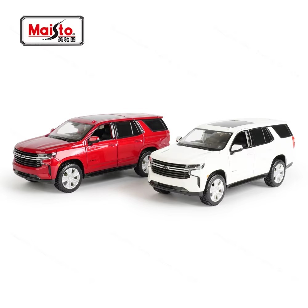 Maisto 1:26 Chevrolet 2021 Tahoe SUV Car Static Die Cast Vehicles ...