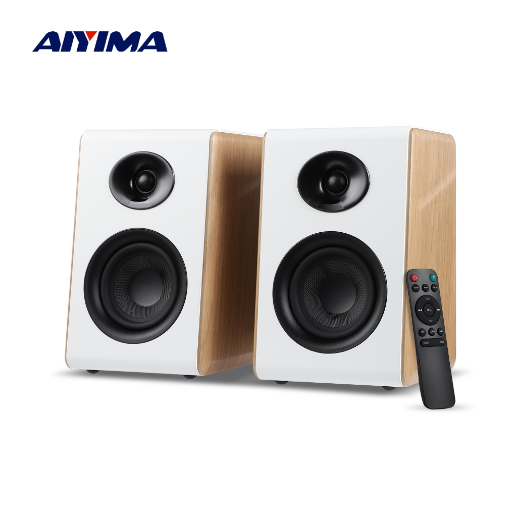AIYIMA S600 Bluetooth Bookshelf Speaker 4 Inch 50WX2 Active Audio Power HiFi Home Support 24bit ...