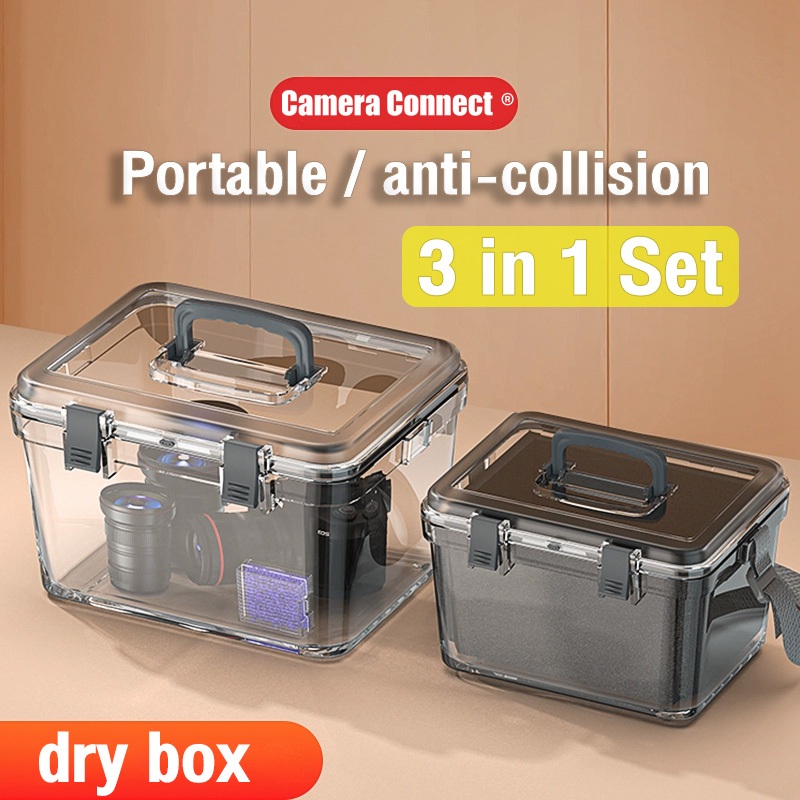 camera dry box drybox storage box Digital hygrometer Silica Gel ...