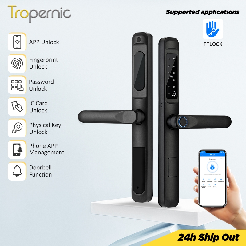 【Google Home】TTLOCK Smart Door Lock with Doorbell APP Remote Unlock ...