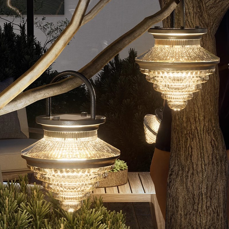 Solar LED Pendant Light Home Decor Outdoor Waterproof Lighting Solar ...