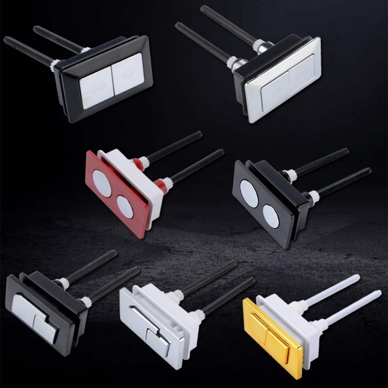 【XL3】Toilet Drain Valve Dual Flush Tank Button Rectangular Toilet Water ...
