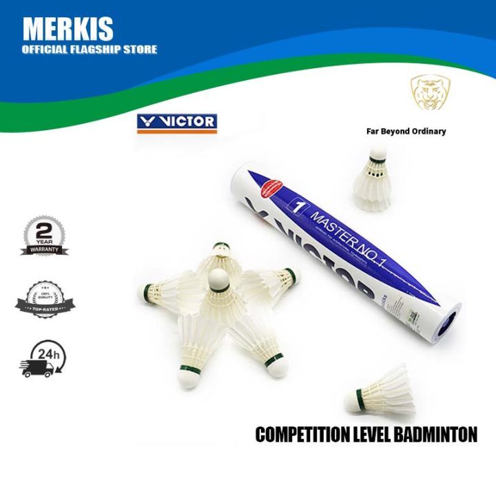 24SHIP VICTOR Master Ace Badminton Shuttlecocks 12 Pcs | Shopee Malaysia