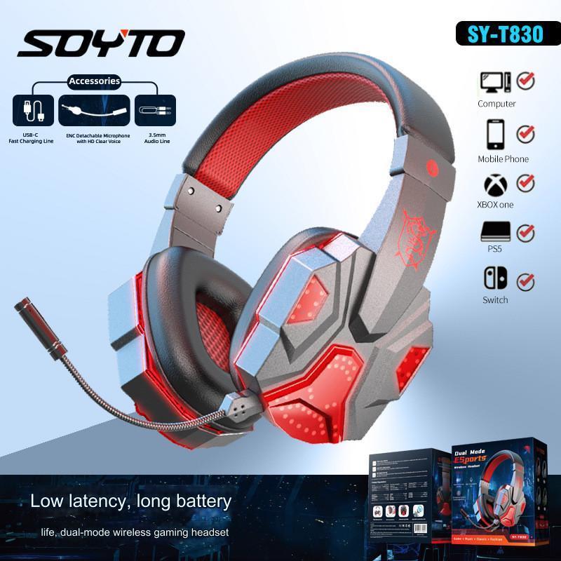 SY-T830 Wireless Bluetooth Headphone Gaming Headset Pluggable ...