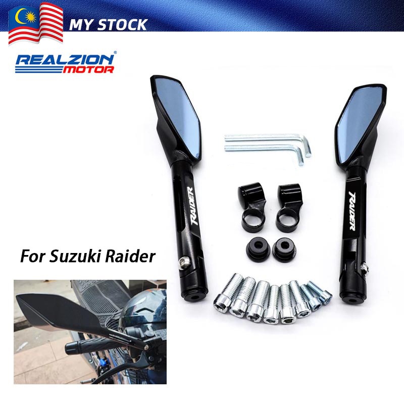 REALZIONMOTOR Side Rearview Mirror For Suzuki Raider R150 Fi Carb J ...