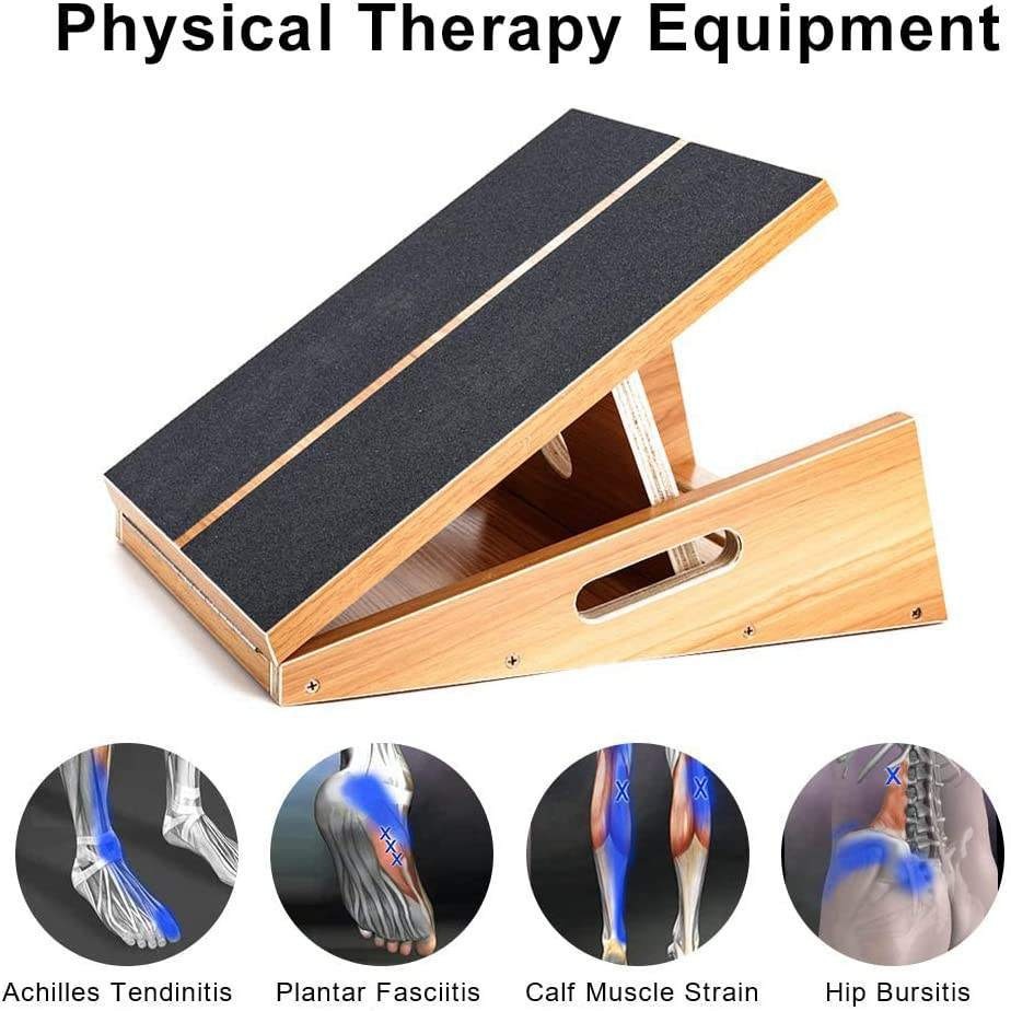[Holly] Portable Professional Wooden Slant Board Adjustable Foot ...