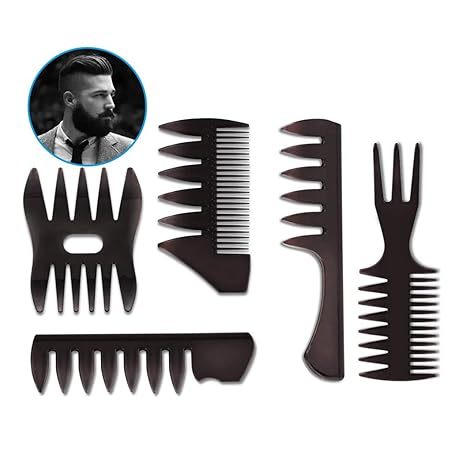 Retro Oil Haircomb Men's Styling Texture Comb Airplane Head Big Back ...