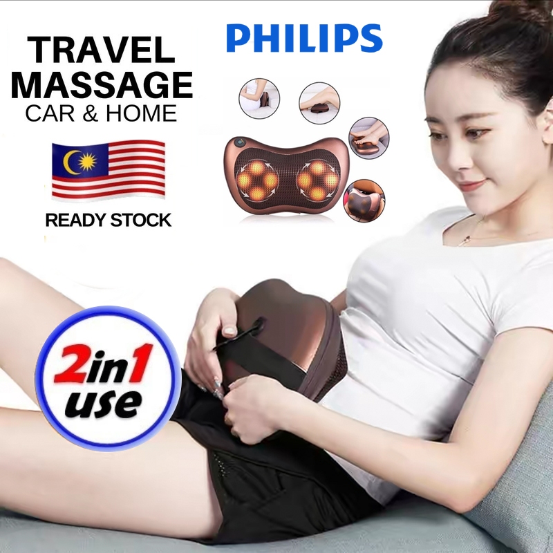 Philips 2 in 1 back, neck, foot and leg massager kneading heated ...