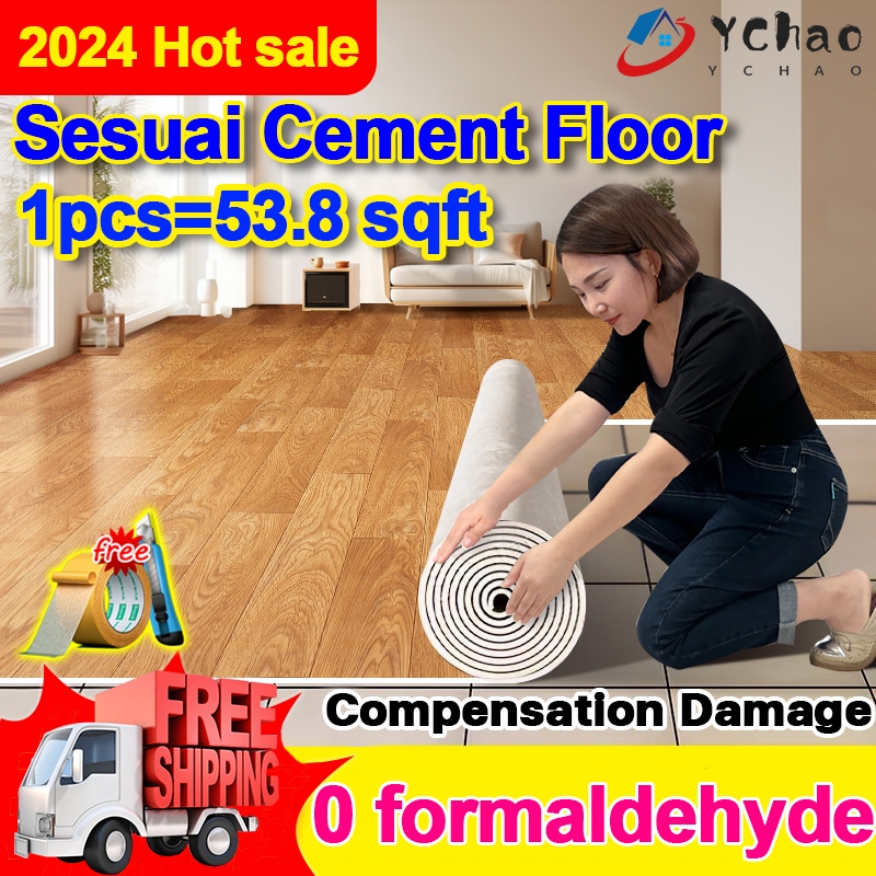 [Malaysia Spot] YQian DIY Tikar Getah Tebal 1 gulung 53.8 sqft Free ...
