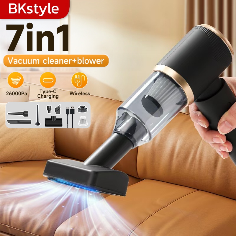 BKstyle 7in1 Wireless Car Vacuum Cleaner 26000Pa Cordless Vacuum Duster ...