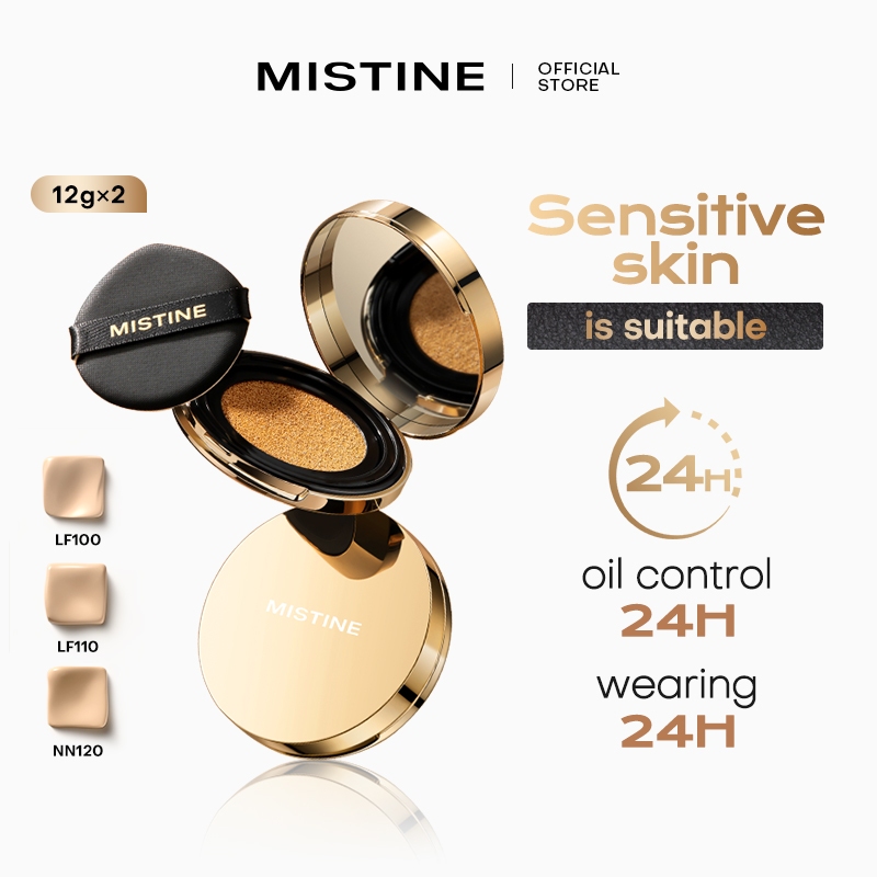 MISTINE Gold Cushion BB Cushion Poreless Long lasting waterproof Soft Oil Control Concealer BB氣墊 ...