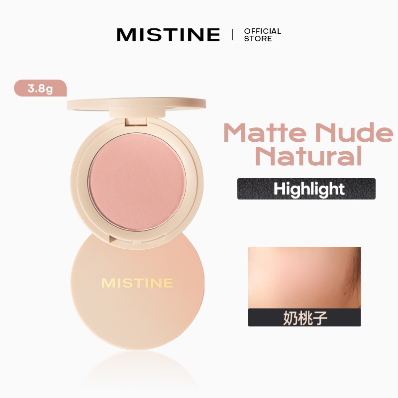 MISTINE Blush Powder Soft Shimmering Matte Powder Face Makeup Blusher ...