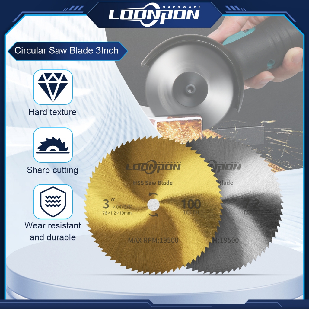 LOONPON High Speed Steel Circular Saw Blade (3") | Shopee Malaysia