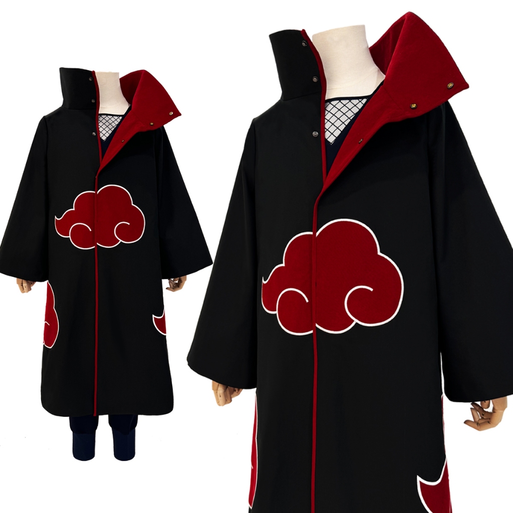 HOLOUN NARUTO Uchiha Itachi Cosplay Costume Nagato Akatsuki Coat ...