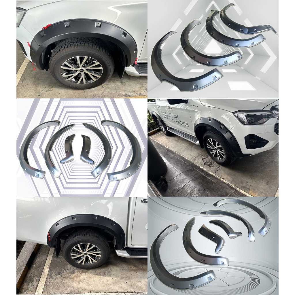 ISUZU DMAX D-MAX 2024 2025 FACELIFT PP FENDER ARCH FLARES FLARE ...