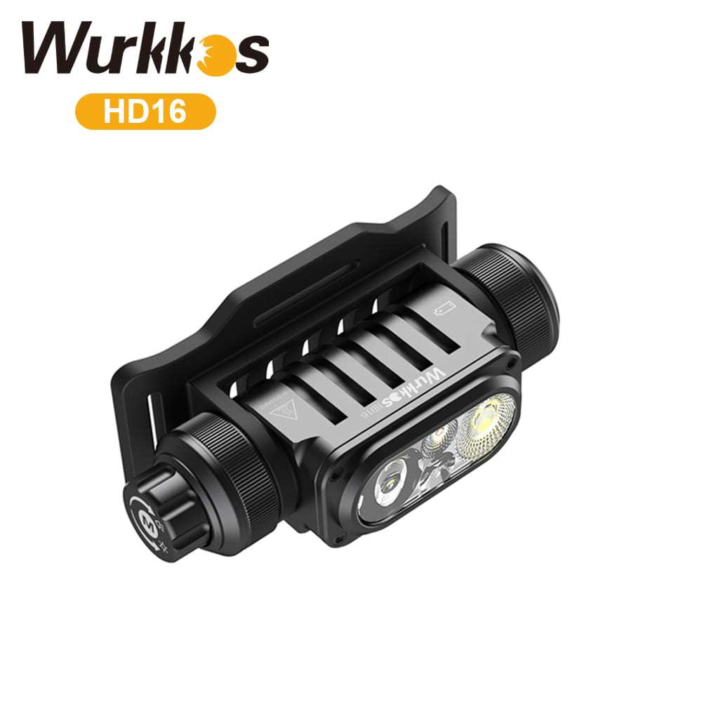 Wurkkos HD16 Spotlight, flood, red light 2500lm Type-C rechargable ...