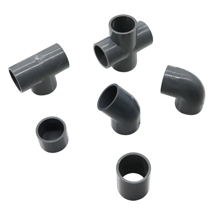 1Pc 32/25/20mm PVC Pipe Connector Elbow Straight Cross Tee Garden Water ...