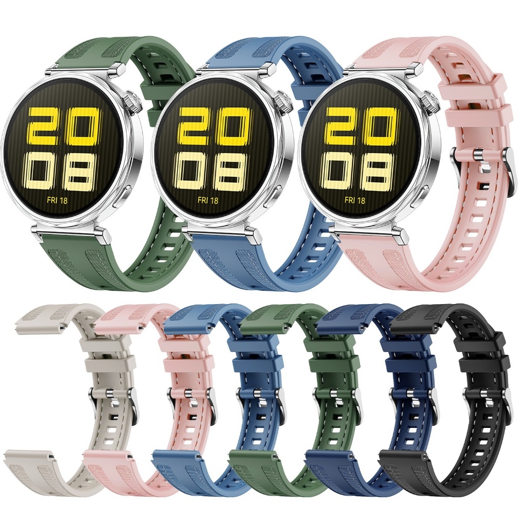 18mm Silicone Huawei watch GT 5 Strap 41mm Waterproof Huawei watch GT5 ...