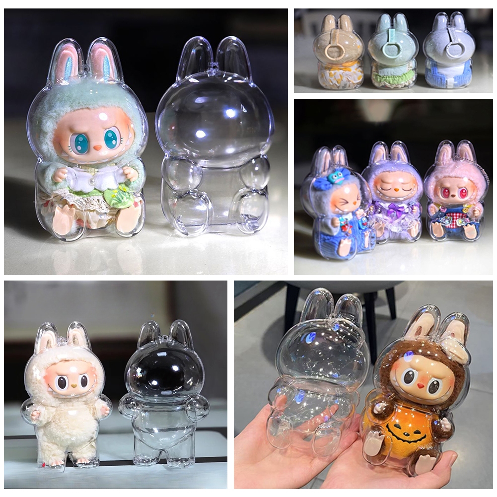 24HOME 1Pc labubu Mystery Box Storage Case Plush Dolls Display Bag With ...
