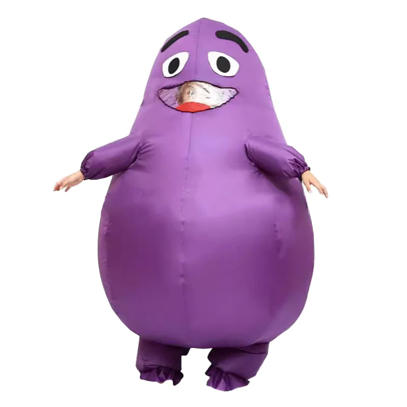 Inflatable Grimace Costume for Kids Adult Birthday Gameboy Halloween ...