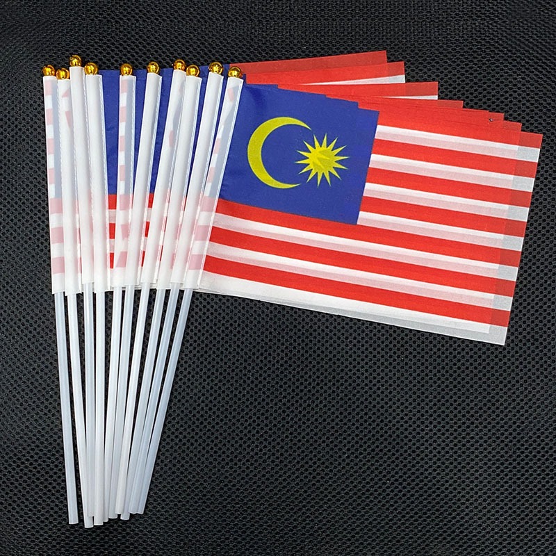 Malaysia Hand Held National Flag Malaysia Waving Flaglets With Plastic ...
