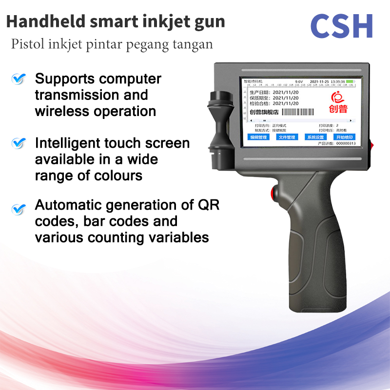 T8 Intelligent Inkjet Coding Machine Handheld Small Type Production ...