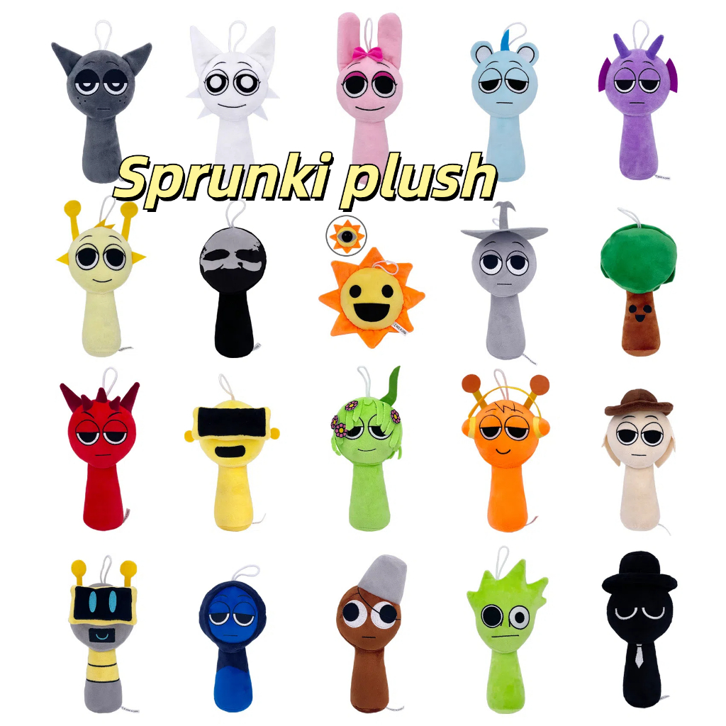 Sprunki Incredibox plush toy christmas gift Sprunki Wenda gray pinki ...
