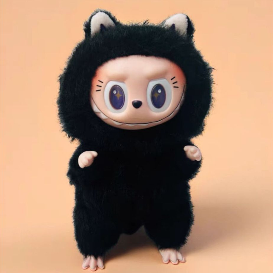 【Labubu Dolls】White ZIMOMO 17cm White Cat Strange Cloth Dolls. The ...