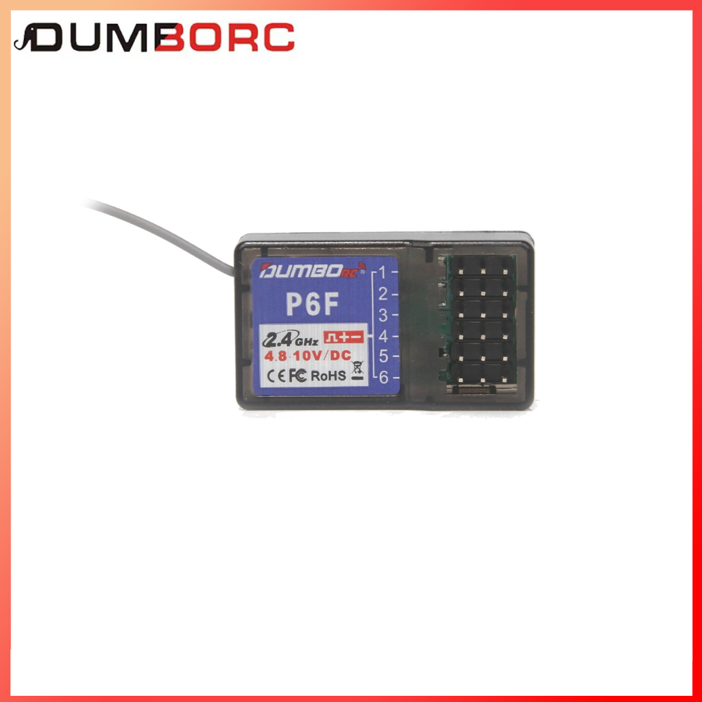 DUMBORC P6F 2.4G 6CH Receiver for DUMBORC X6 X4 X5 Transmitter Remote ...