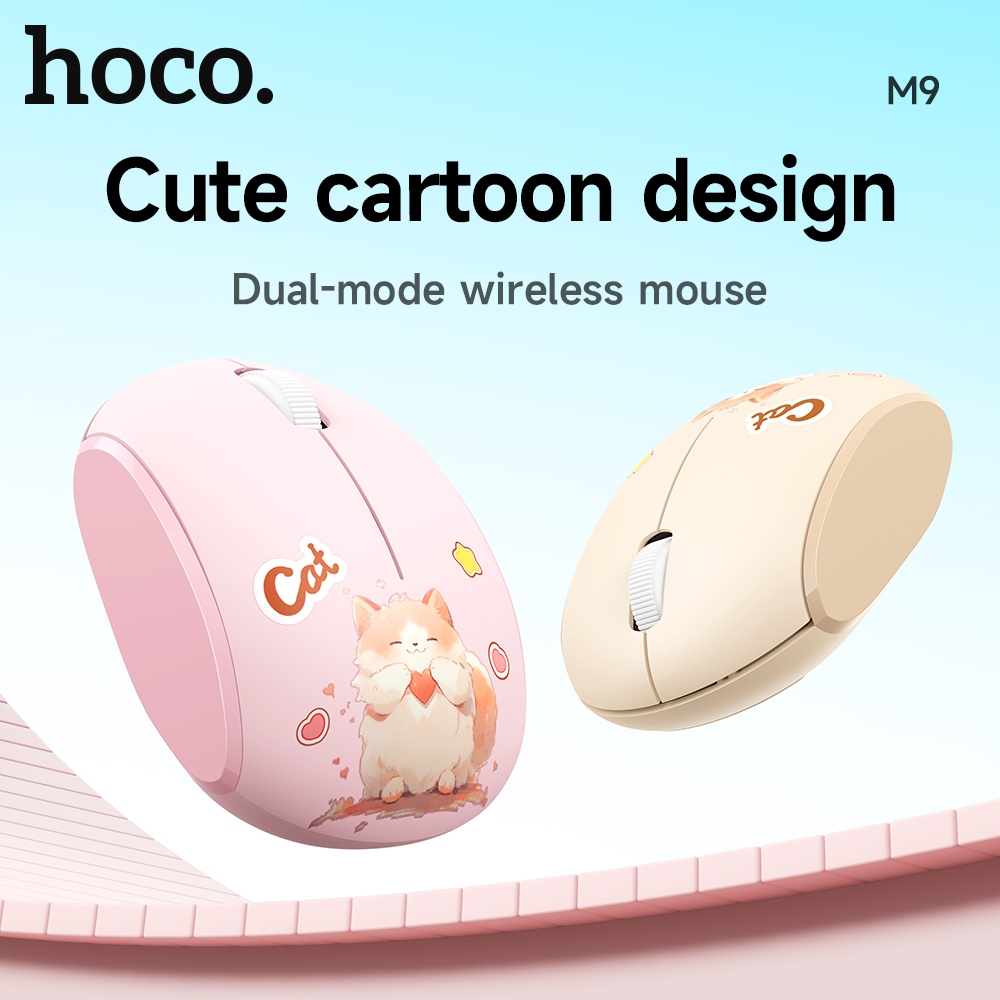 HOCO Original M9 Cute Cartoon 2.4Ghz&Bluetooth Dual-mode Wireless Mouse ...