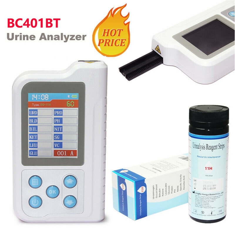 Contec New Digital Urine Analyzer 11 Parameters BC401 with 100/800 pcs ...