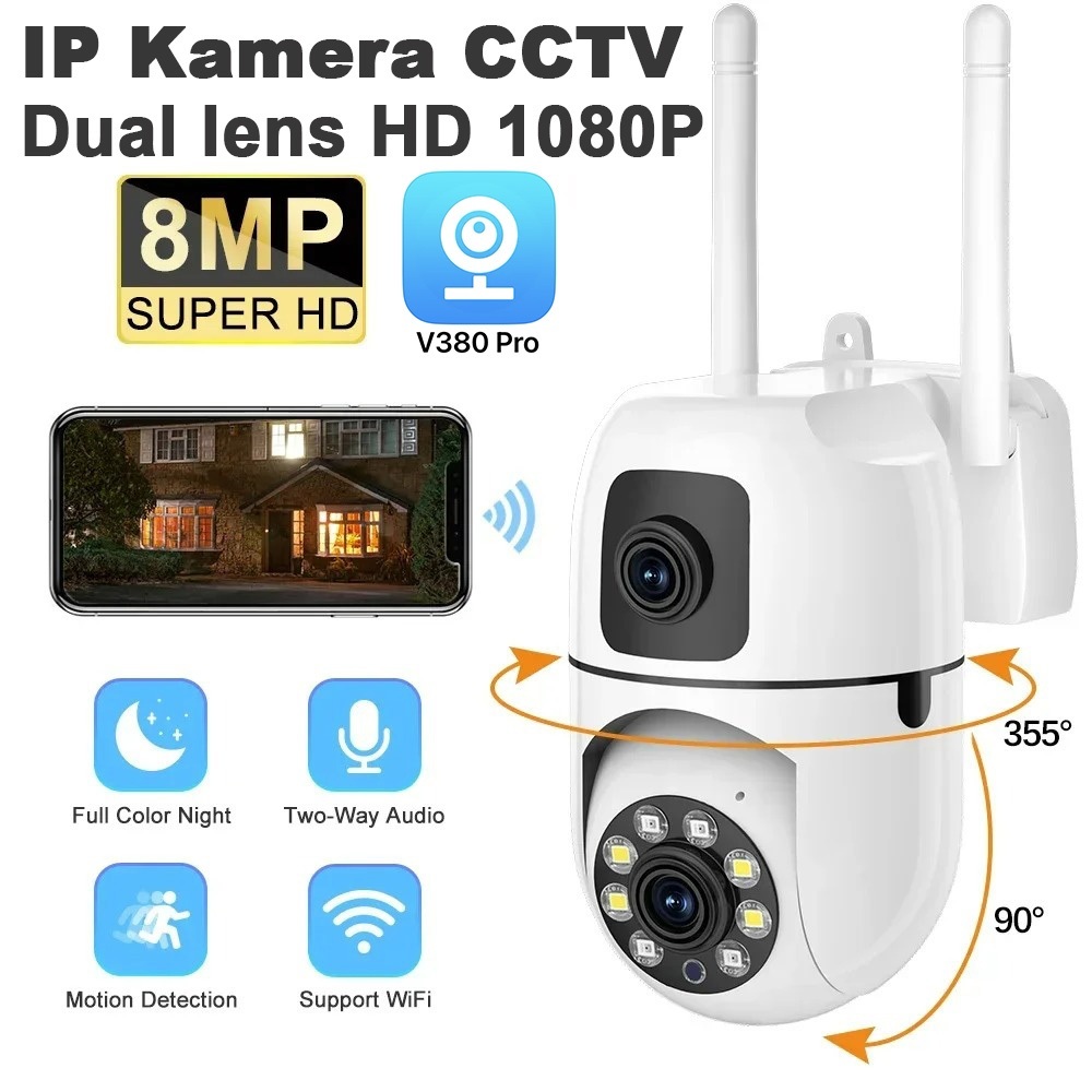 Night vision high-definition wireless wifi voice intercom 4MP binocular ...