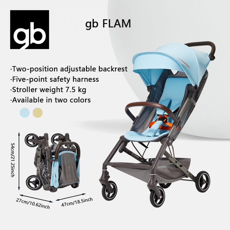 gb Cicada Wing FLAM Plus Lightweight Easy Fold Compact Toddler Stroller ...