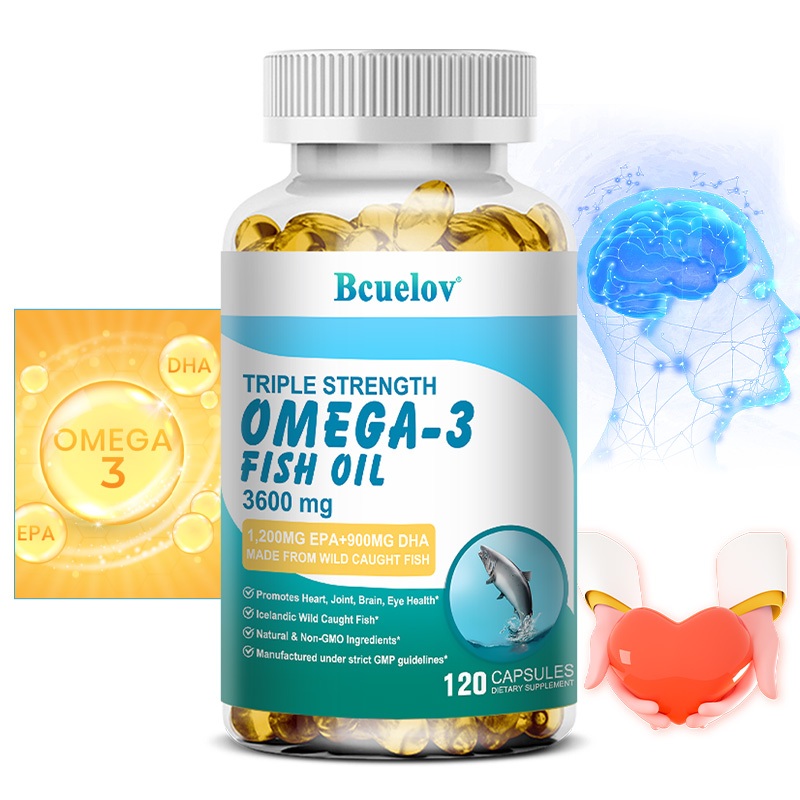 Daitea Omega-3 Fish Oil Dietary Capsules, with Black Pepper and Antarctic Krill Oil Extract ...