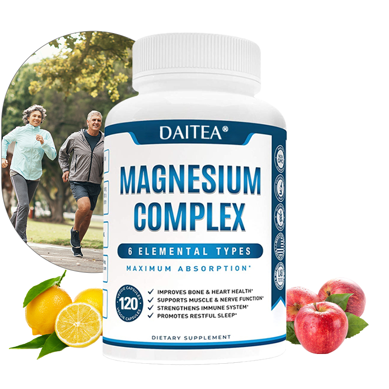 Premium Magnesium Complex - Magnesium Citrate, Malate, Taurate, Oxide ...