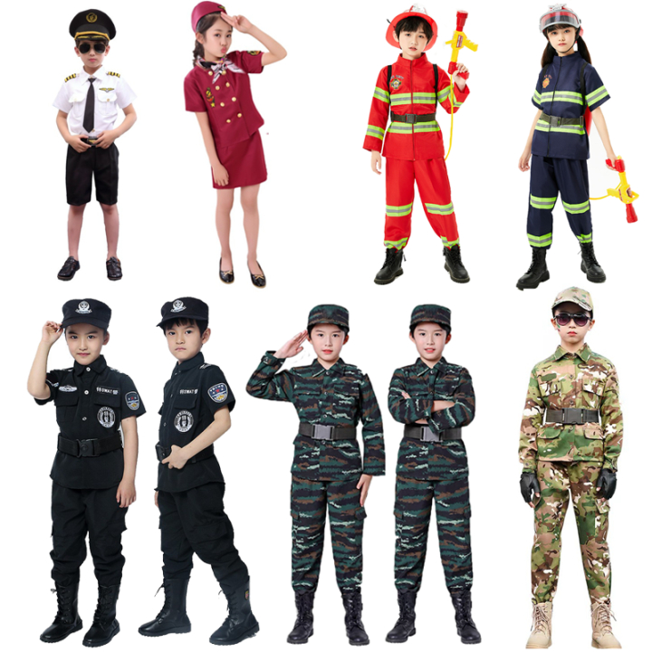 【Shipped within 24 hours.】Children's Multi-role Occupational Costumes ...