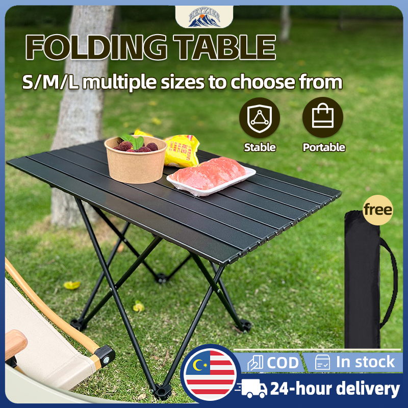 folding tables camping table light barbecue aluminum table portable ...