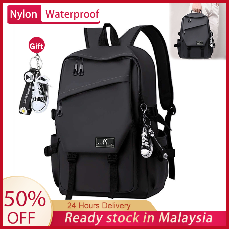 【Malaysia Stock】beg lelaki Travel Bagpack High School College Student ...
