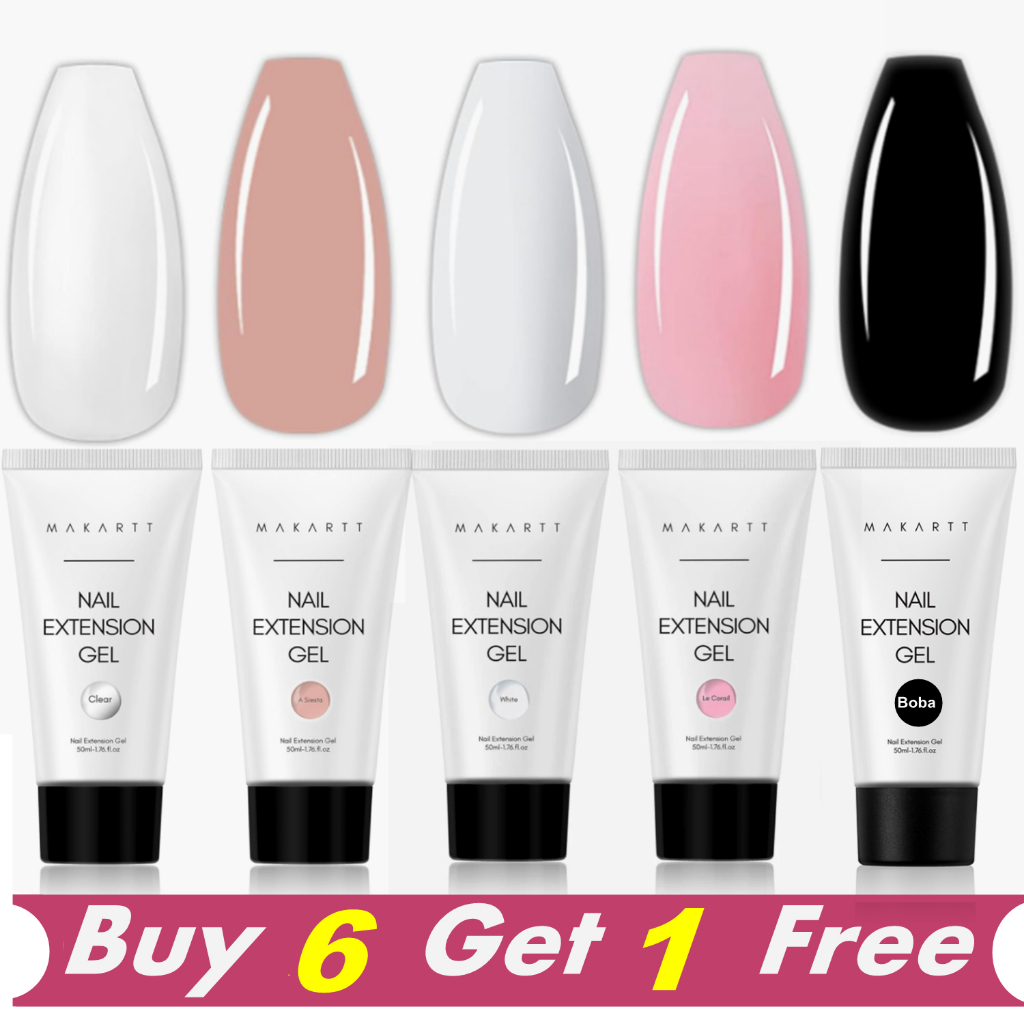 Makartt Poly Nails Acrygel Nail Extension Gel 50ml Builder Nail Hard ...