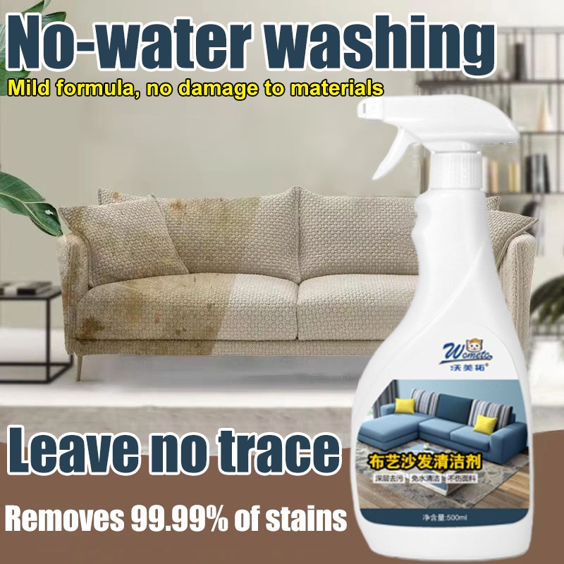 No Water Washing Fabric Sofa Cleaner 500ml Quick dry,Leave no trace Carpet cleaner Multipurpose ...