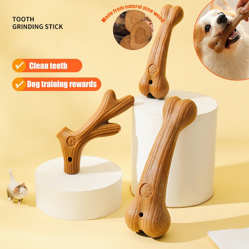 Dog Chews Toys Dog Bone Toy Molar Healthy Teeth Chewing Cowhide Bones ...