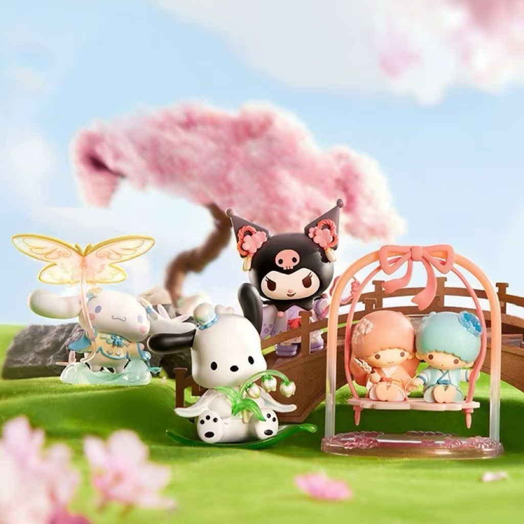 Sanrio New Rhythm Flower Dress Series Chinese Style Blind Box Kuromi ...
